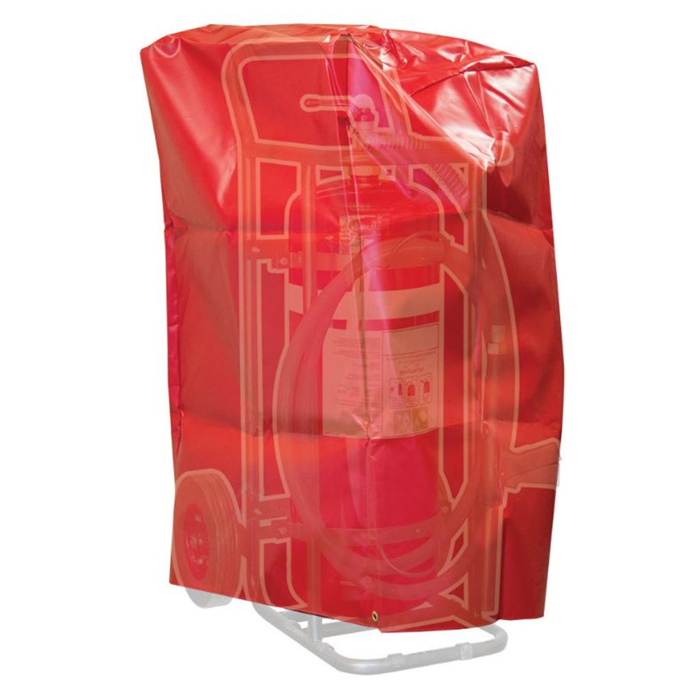 FlameStop Fire Extinguisher Cover - 50Kg Mobile Extinguisher Cover PVC ...
