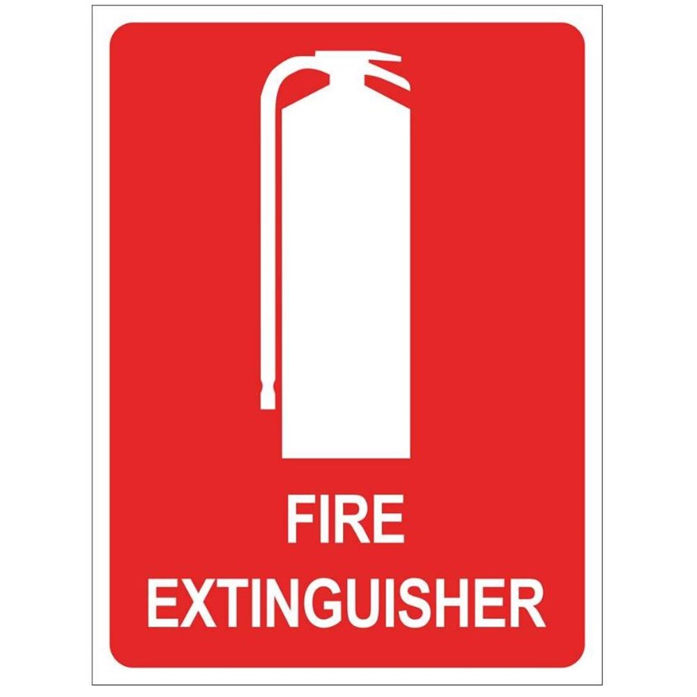 FlameStop Fire Extinguisher Location Sign - Medium - 225x300mm (PVC ...
