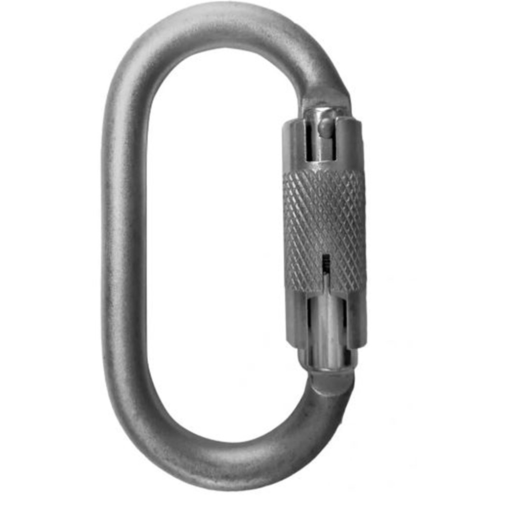 SKYLOTEC Oval Steel TW - 22kN Steel karabiner 18mm screwgate 10kN side ...
