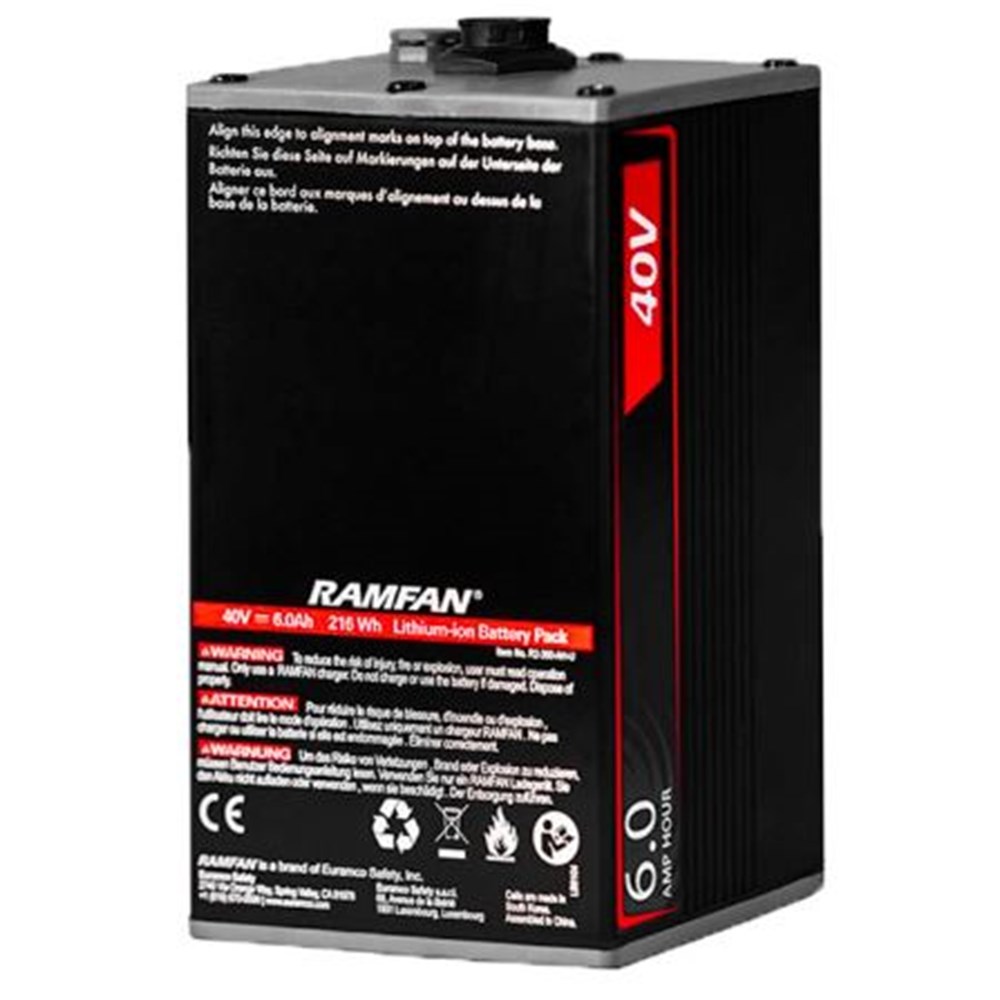 Ram Fan Battery Pack 40v 6Ah for EX50Li - Ventilation Ducting and ...
