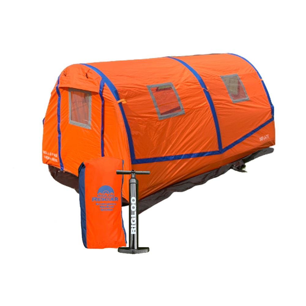 Rigloo Rescuer - Orange Bundle with Pump & Bag+ 3 x Careflare Highpower ...