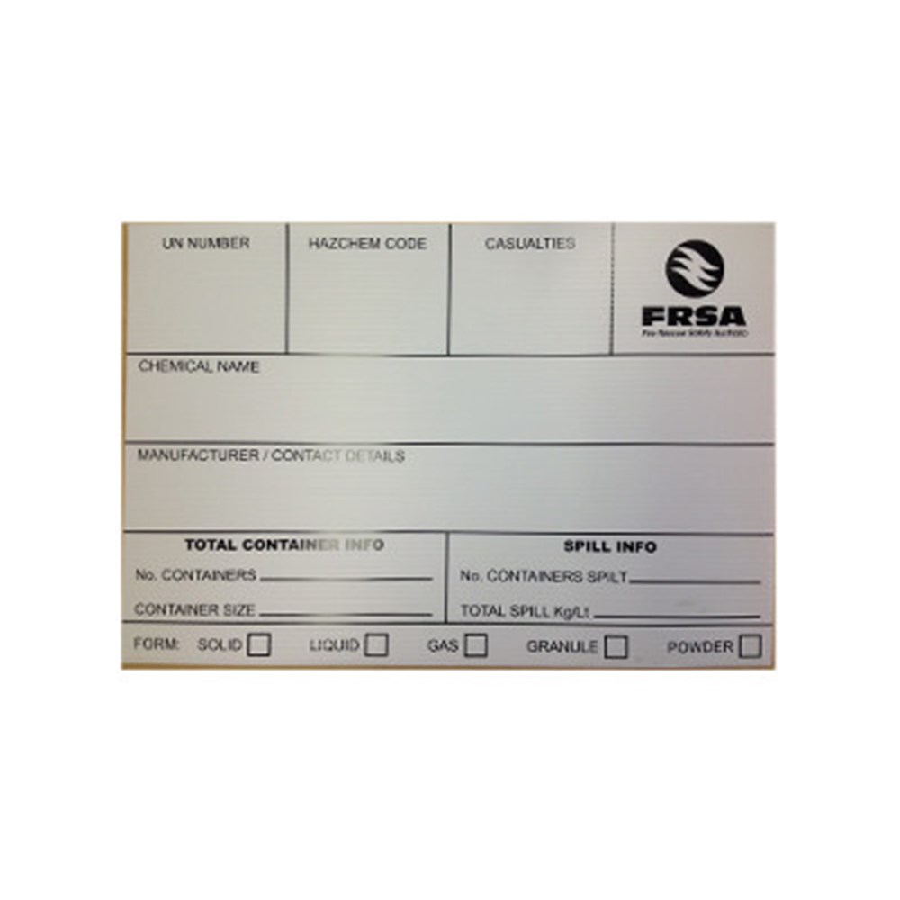 H.I.B (Hazard Identification Boards) with FRSA Logo - HAZMAT - Other ...
