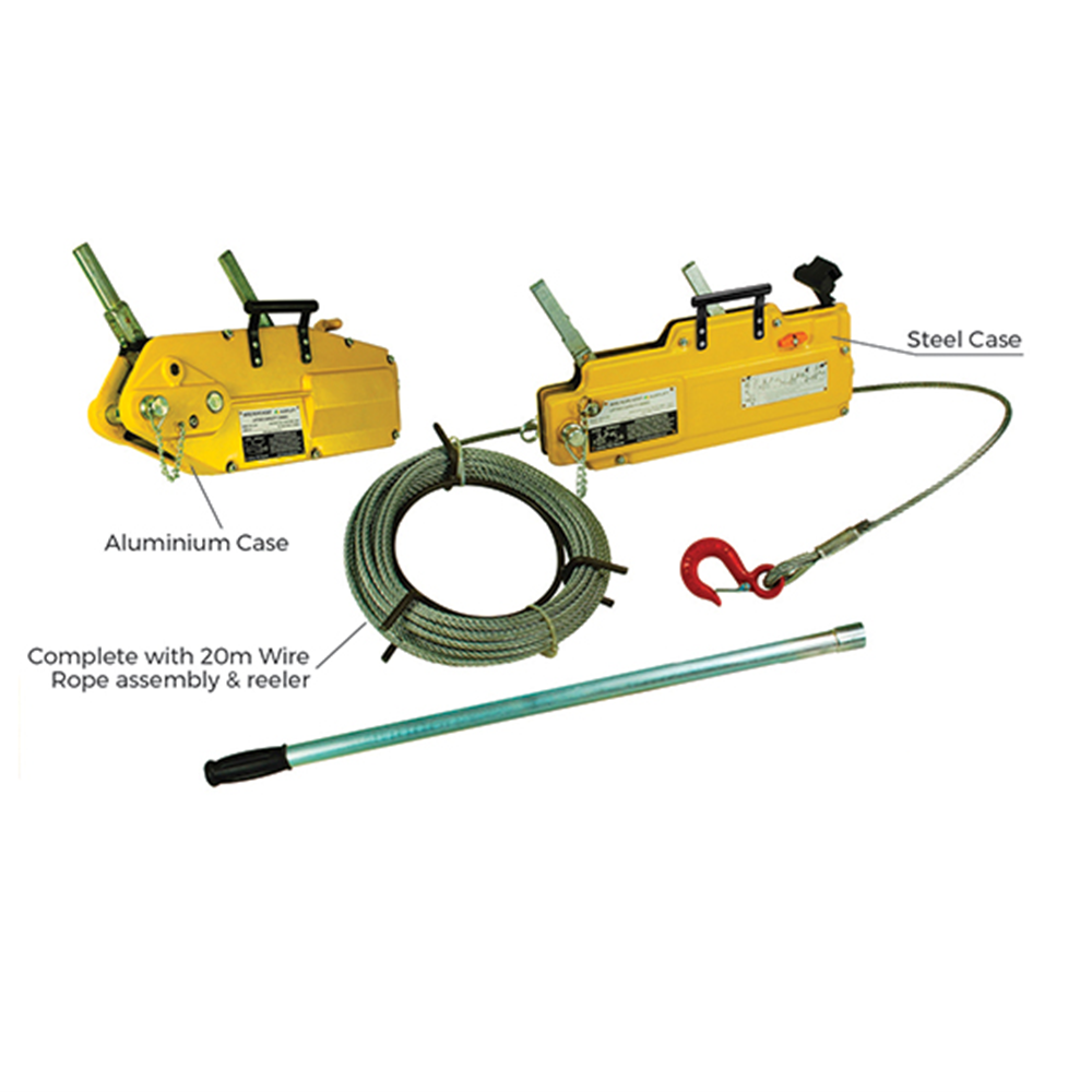 Tirfor Winch Kit 2600kg Pull 2 x Shackle 3.25T 2 x Sling Round 3T 2.0m ...