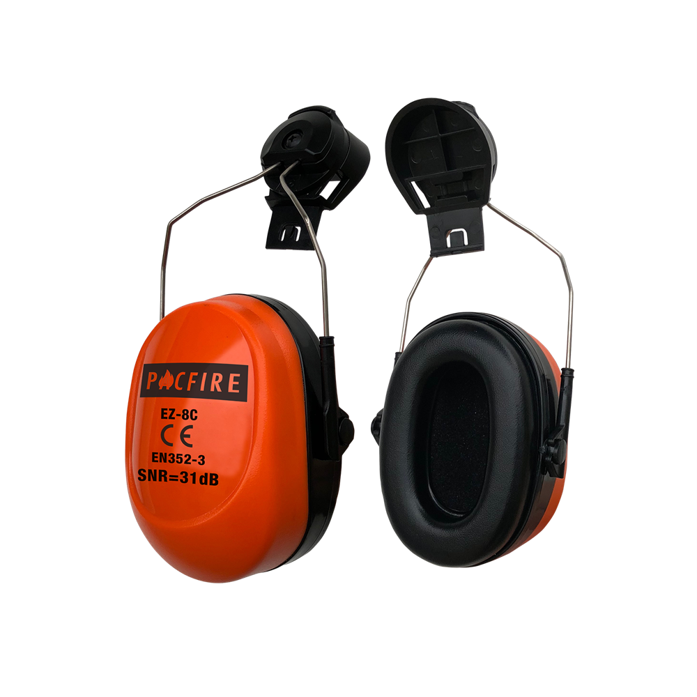 EZ-8C - Helmet Mounted Pac Fire Earmuffs - 25mm Tongue - Helmet Accs ...