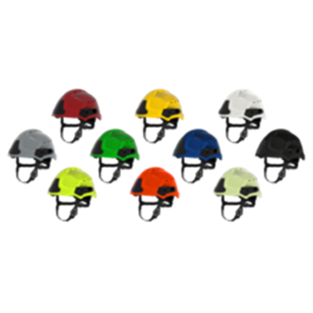 MSA Gallet F2XR EN Vented Helmet, Silver RRT, Bag - Fire and Technical ...