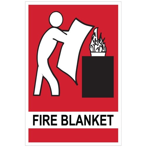 FlameStop Fire Blanket Location Sign - Large - 300x450mm (PVC) - Fire ...