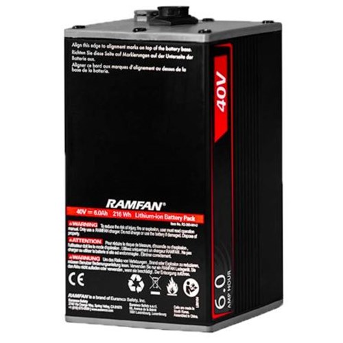 Ram Fan Battery Pack 40v 6Ah for EX50Li - Ventilation Ducting and ...