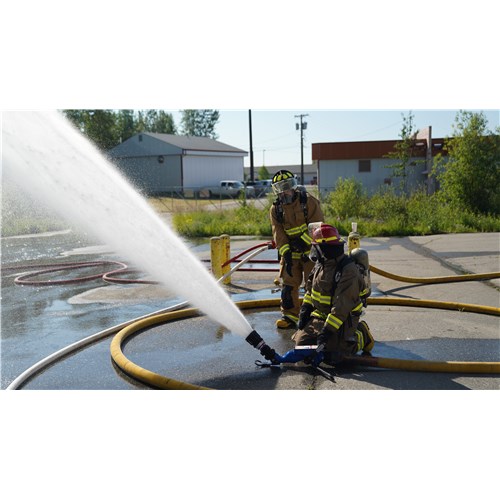 Fire Hose RAPIER - 30m x 38mm BRASS QRT coupling set Certified - RED ...