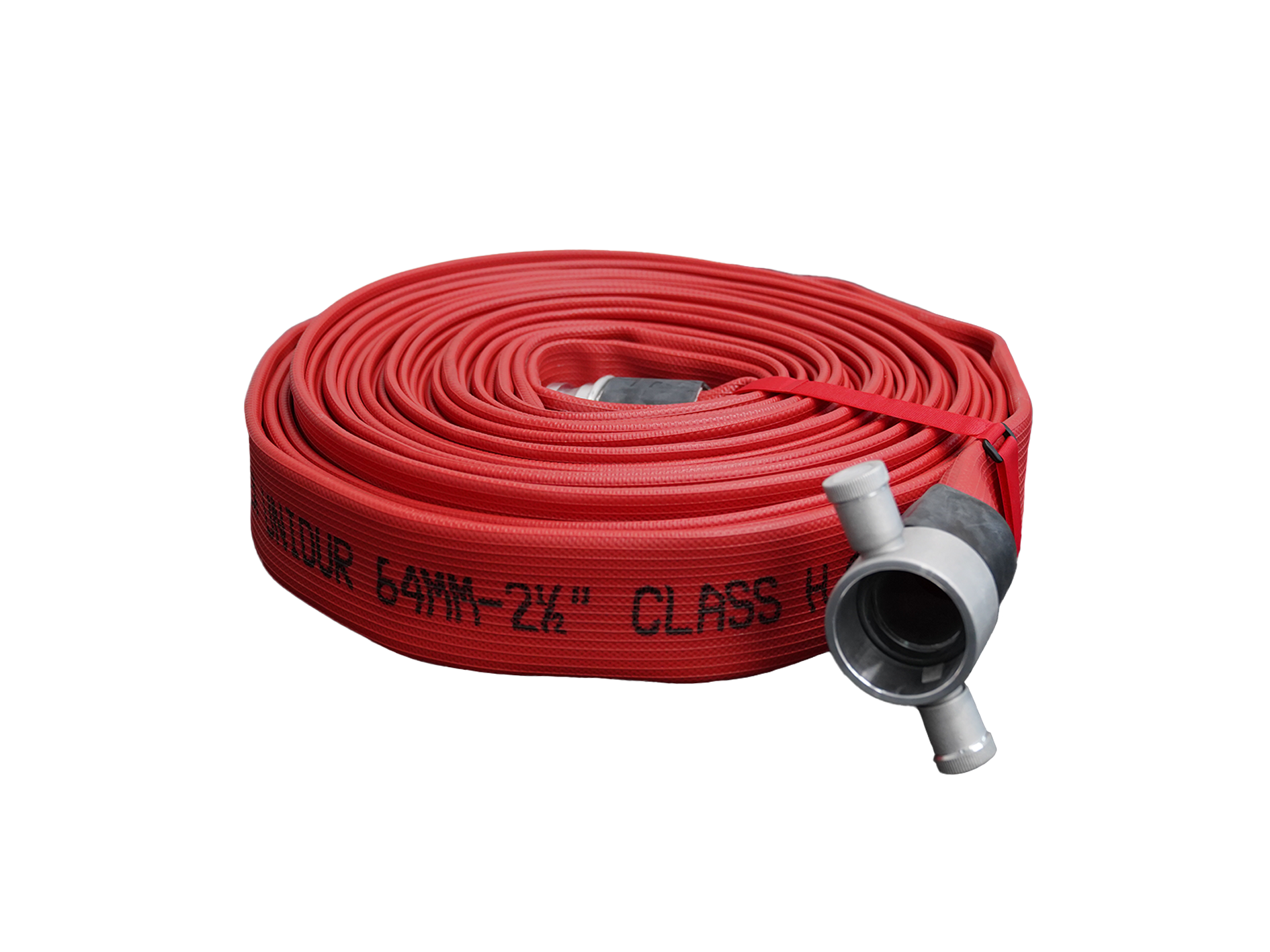 Hose Fire Layflat Extruded - Syntex - Unidur Red 64mm x 30m with BIC ...