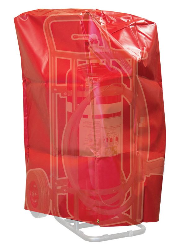 FlameStop Fire Extinguisher Cover - 50Kg Mobile Extinguisher Cover PVC ...
