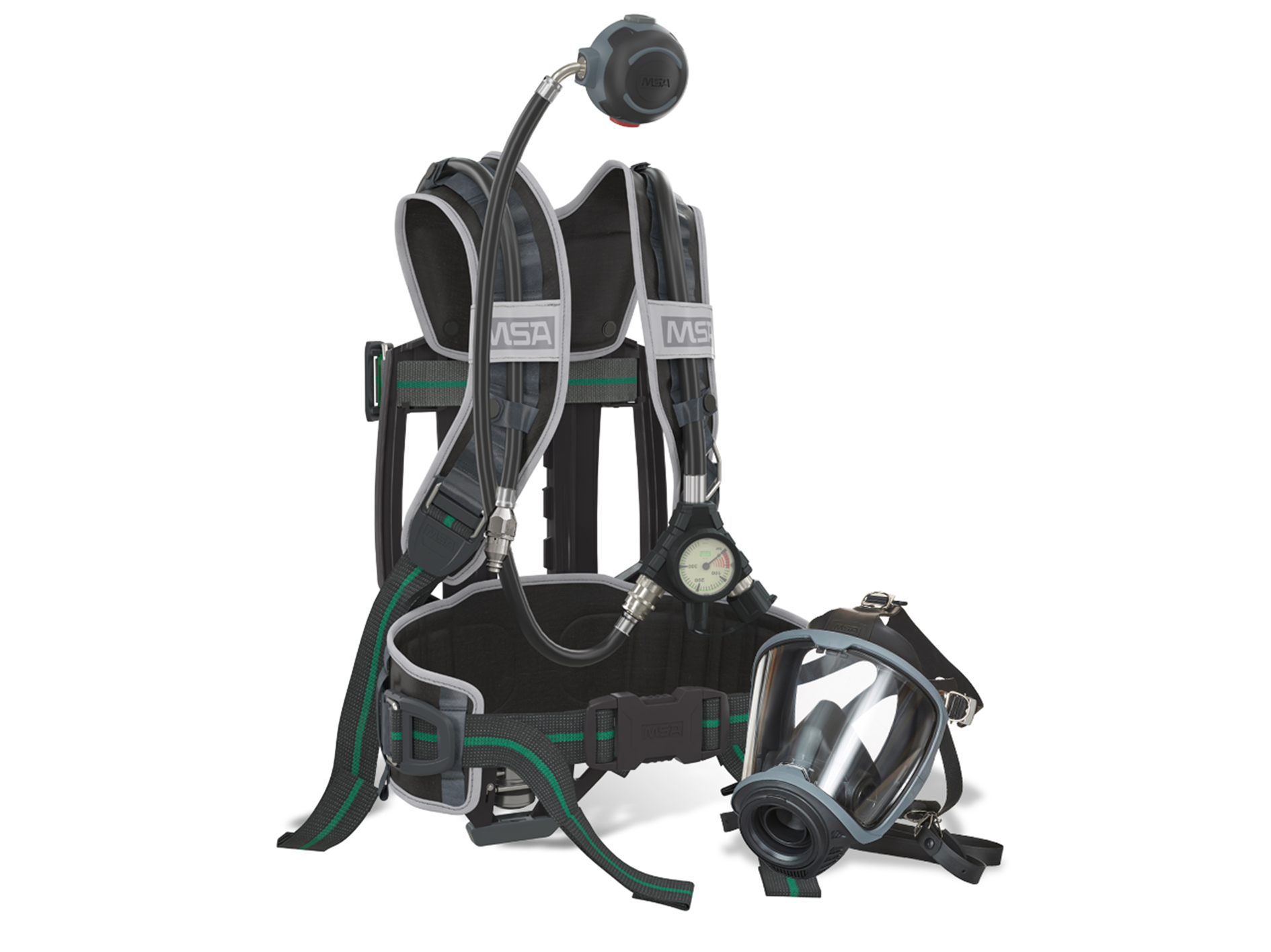 MSA M1 SCBA, Underground, Single Line with G1 facepiece, Harness ...
