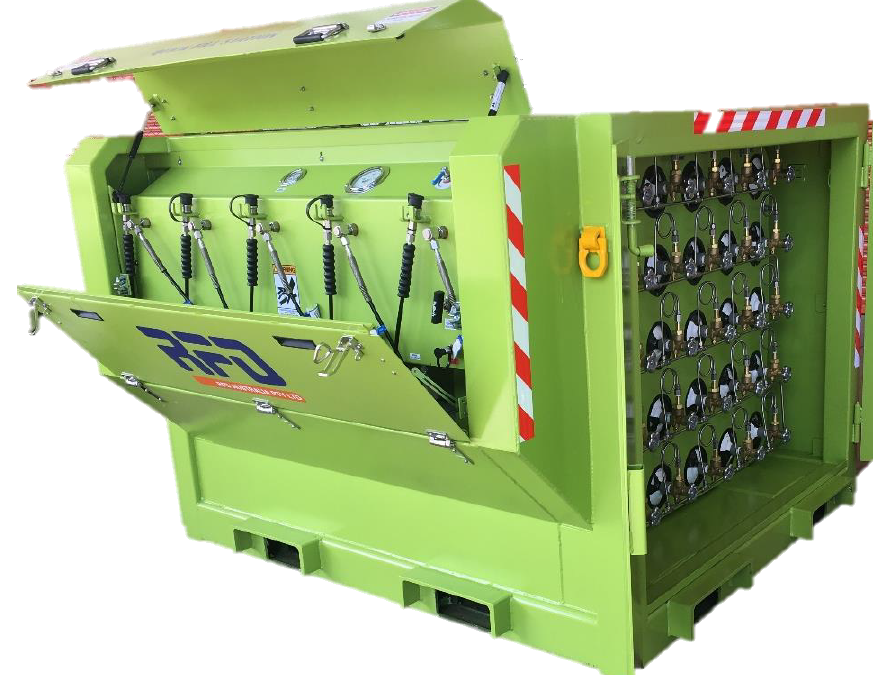 450Bar QFS1 Quick fill Sytem Certified QDS Frame Air Driven Gas Booster ...