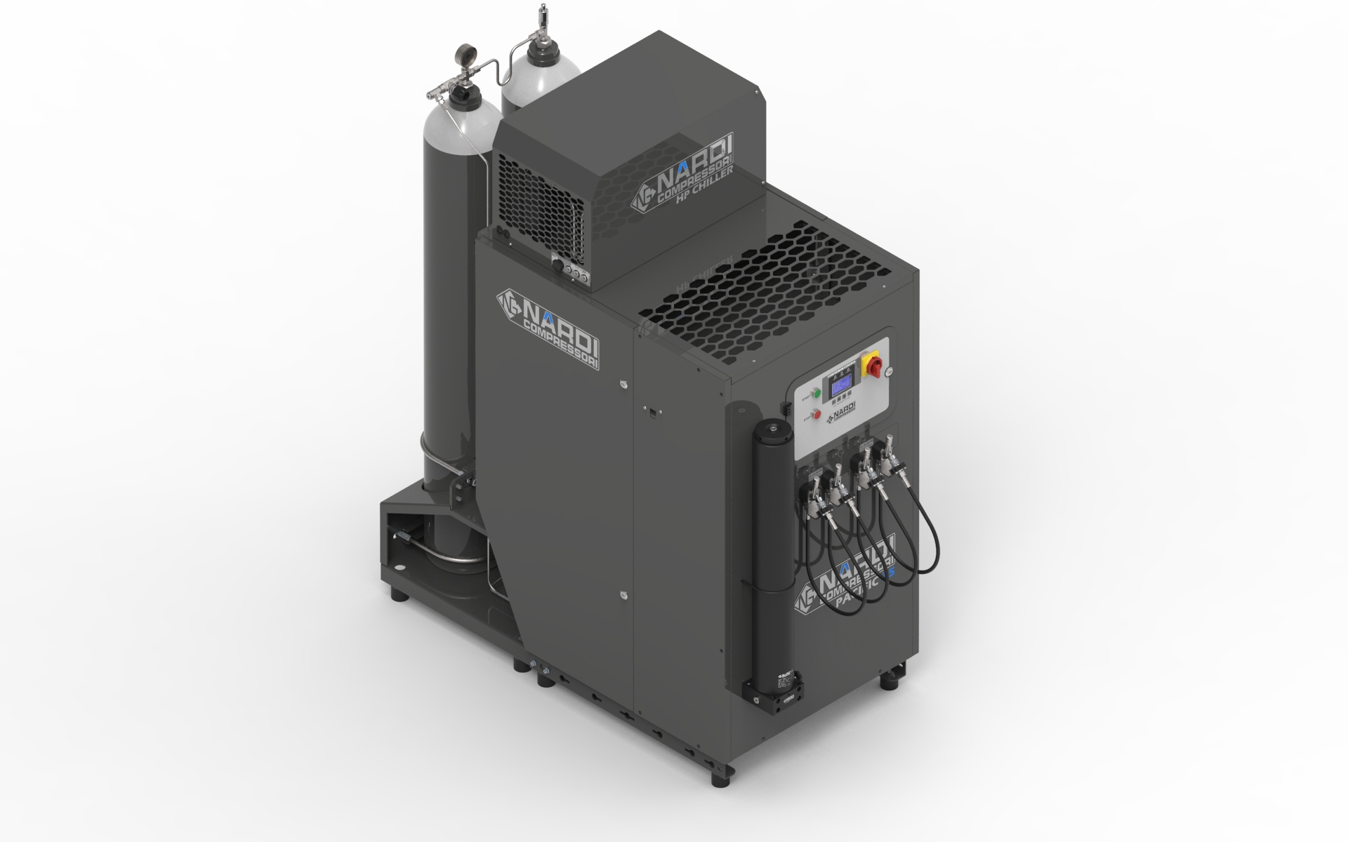 Nardi Compressor PACIFIC M 35 PAC3 w/ condensate tank, 330bar 2 Lever ...