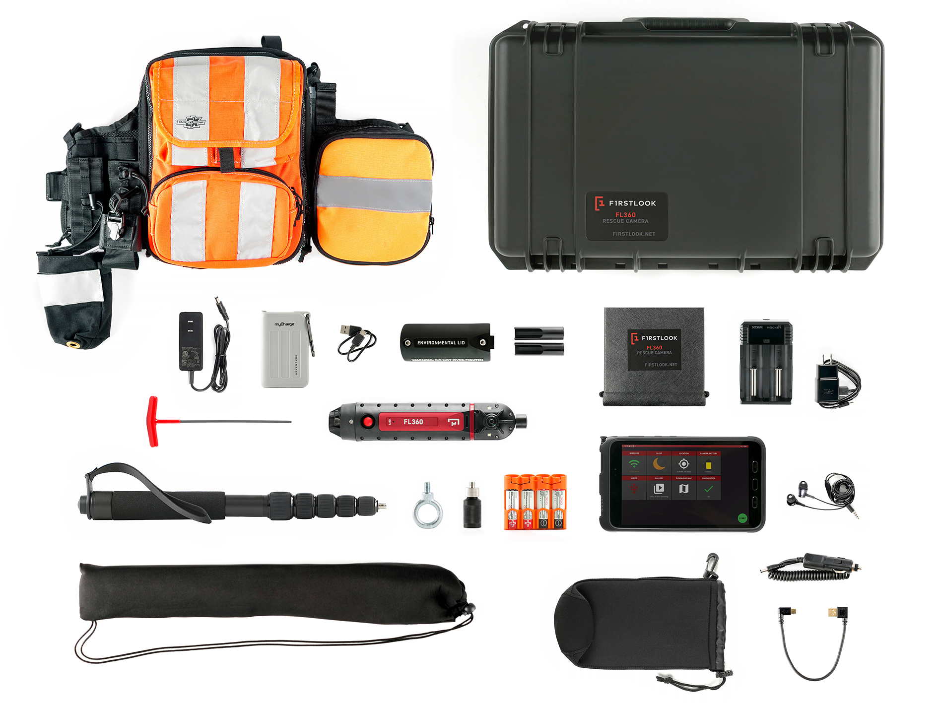 FL360 LR RSK - Rapid Search Camera w/ 8.0" Tablet - LTE - USAR and ...