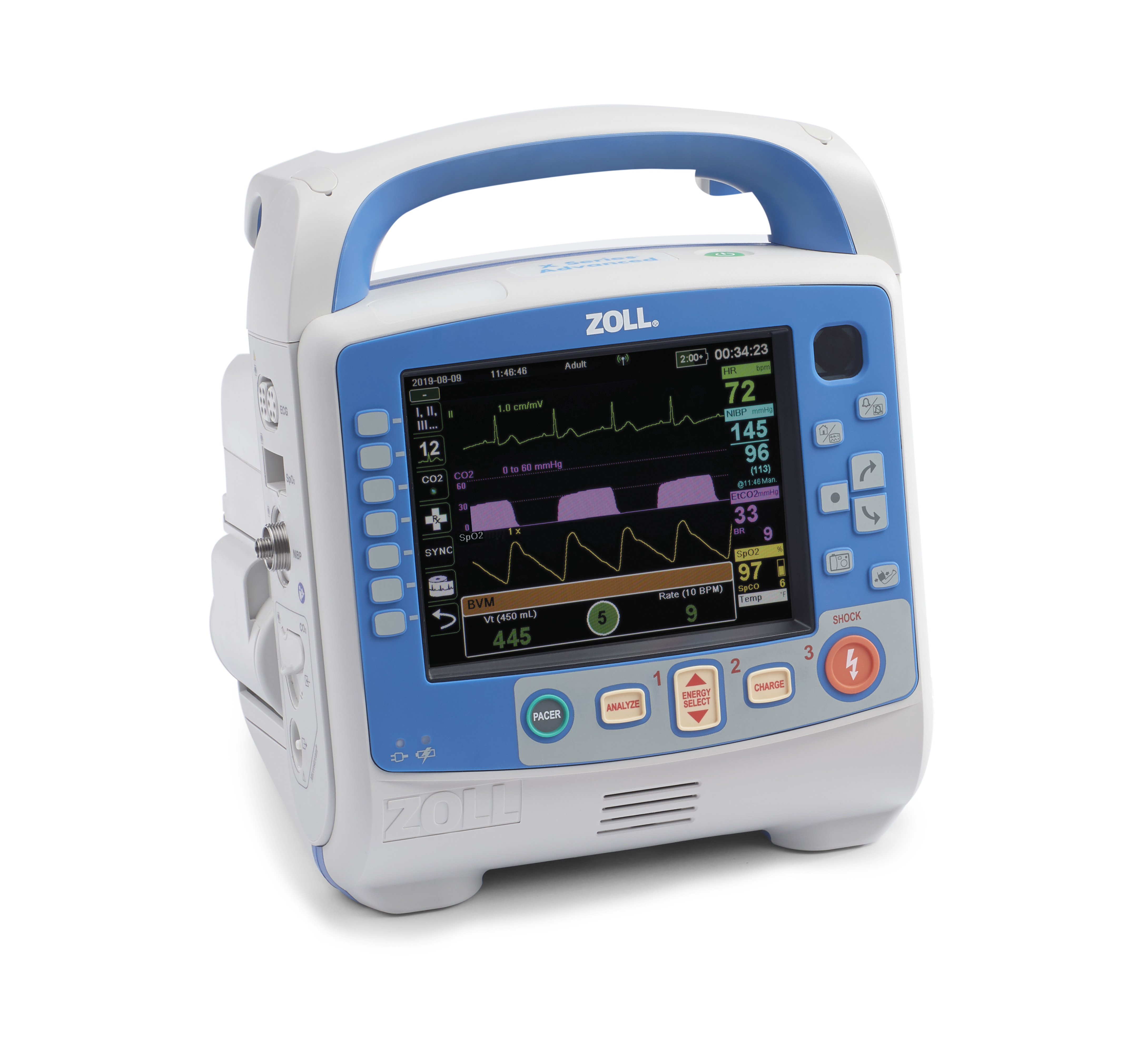 Defibrillators - X Series Advanced 12 Lead ECG with PACING SpO2 EtCO2 ...