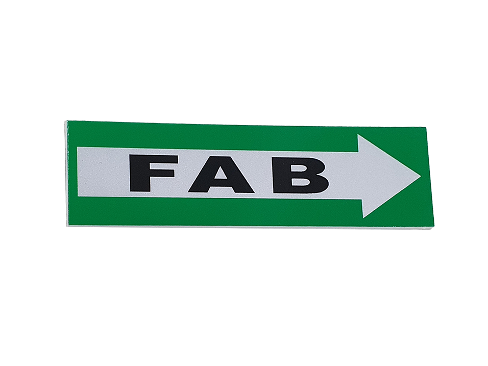 Fresh Air Base FAB Markers Double Sided Reflective 14cm x 4cm x 2mm ...