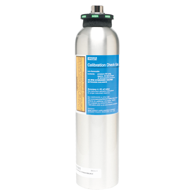 MSA Altair 2X Calibration Gas 10ppm SO2 58 litre - Gas Detection Tubes ...