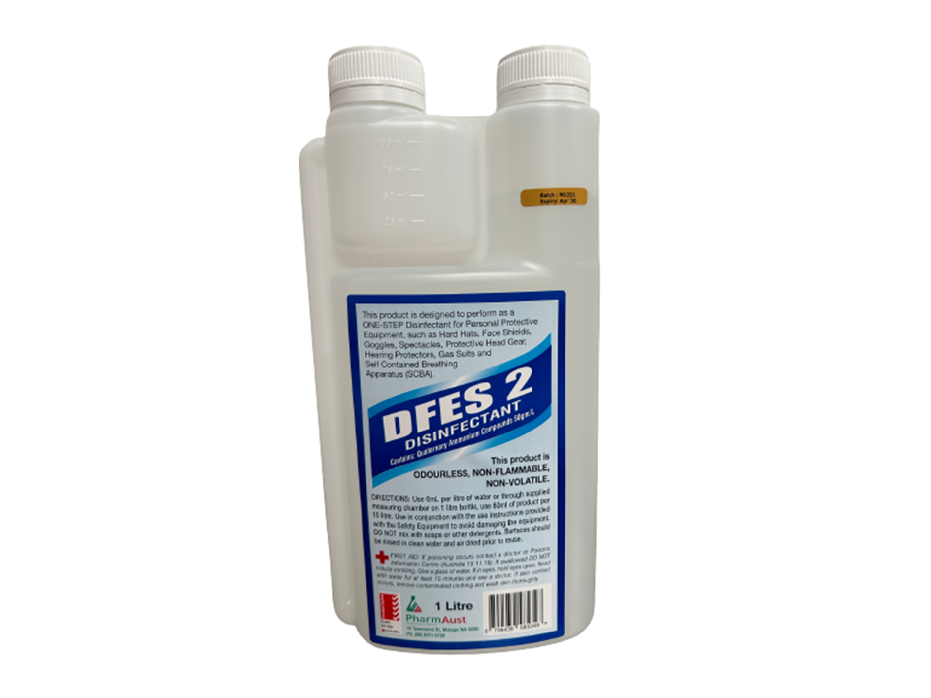 DFES 2 Disinfectant Cleaner 1lt - Cleaning Products - Fire Rescue ...