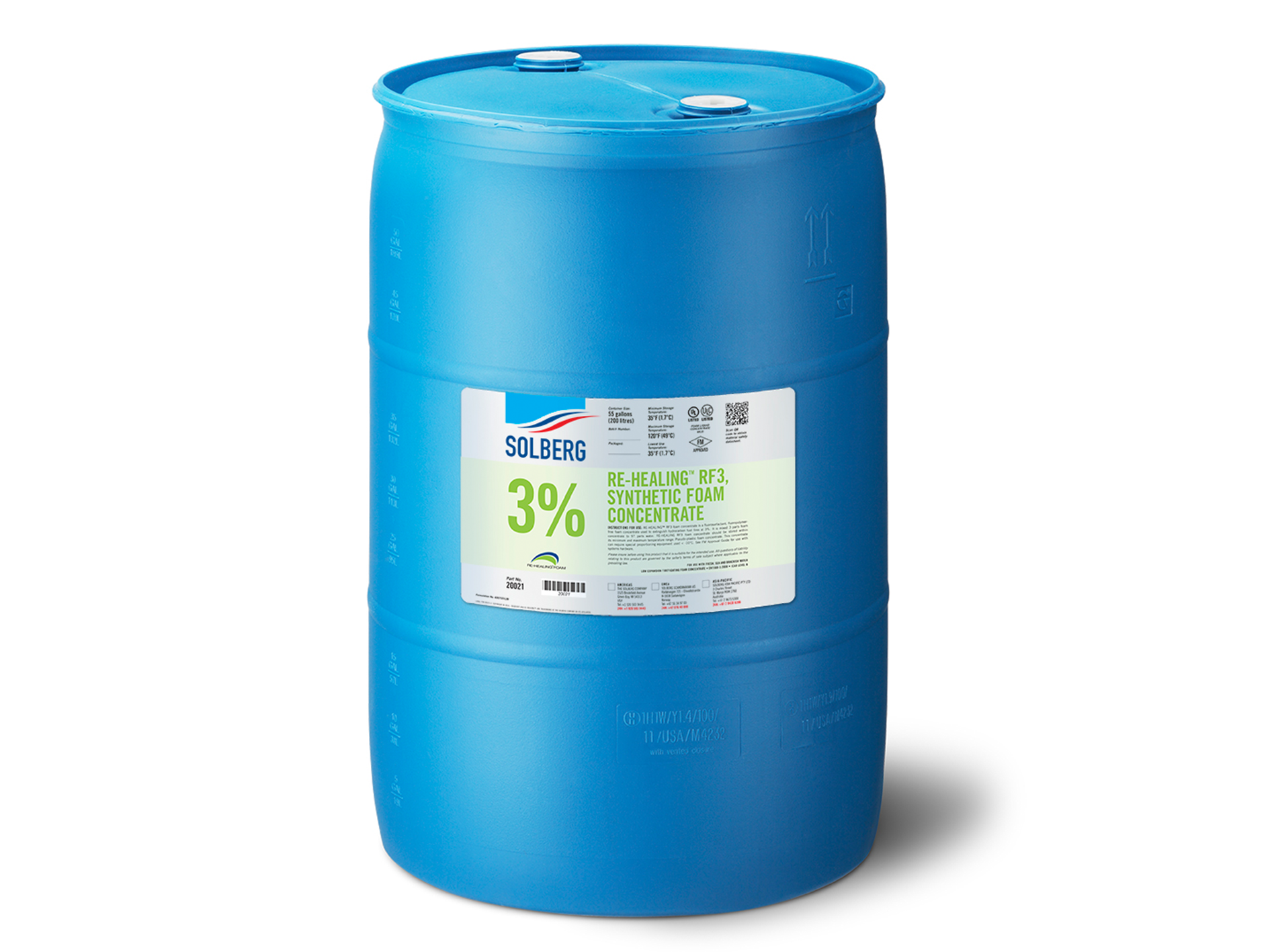 Perimeter Solutions - Solberg Re-Healing Foam RF3 - 3% 200 Litre Drum ...