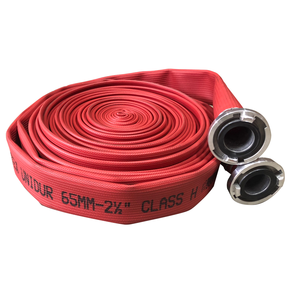 Hose Fire Layflat Extruded - Syntex -Unidur Red 64mm x 30m Storz Alu ...