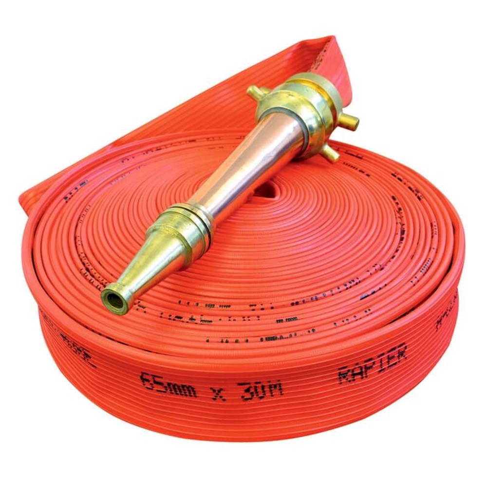 Fire Hose RAPIER - 30m x 38mm Class H - BLUE, with L/A BIC Coupling Set ...