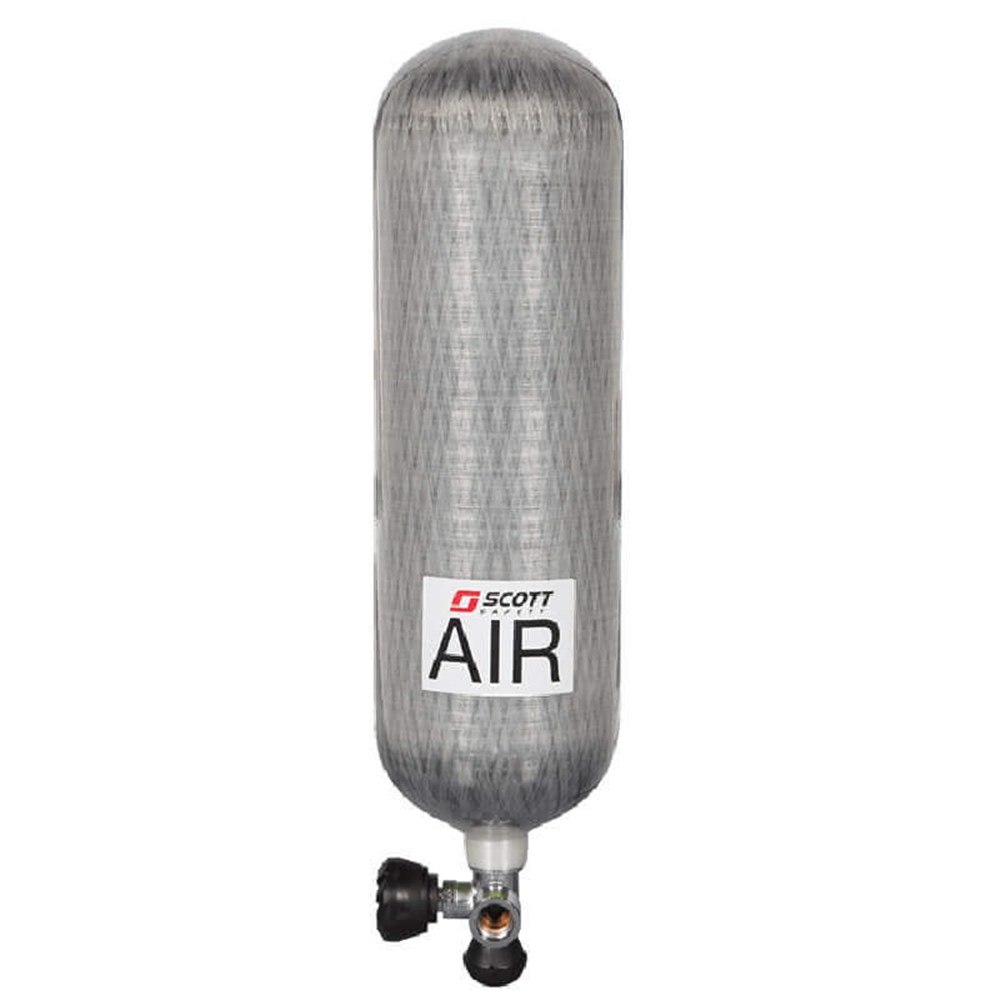 3M Scott Safety Cylinder 6.8L 300 Bar Carbon Fibre T Valve Non Locking ...
